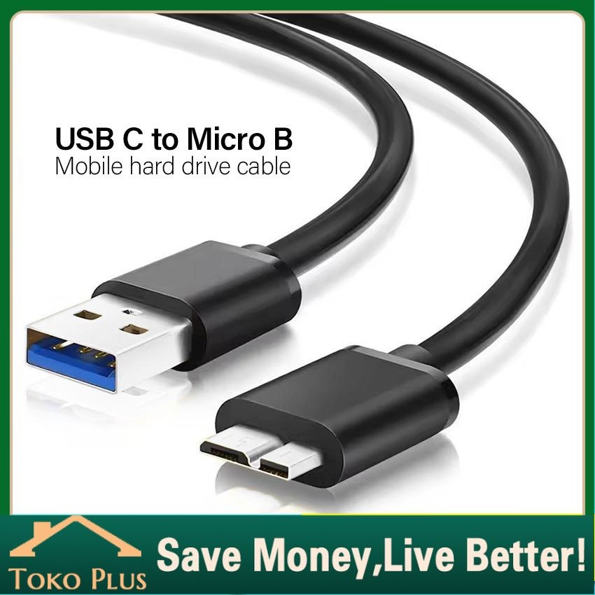 Jual kabel Data USB A Male to Micro-B b Male Android / kabel data ...
