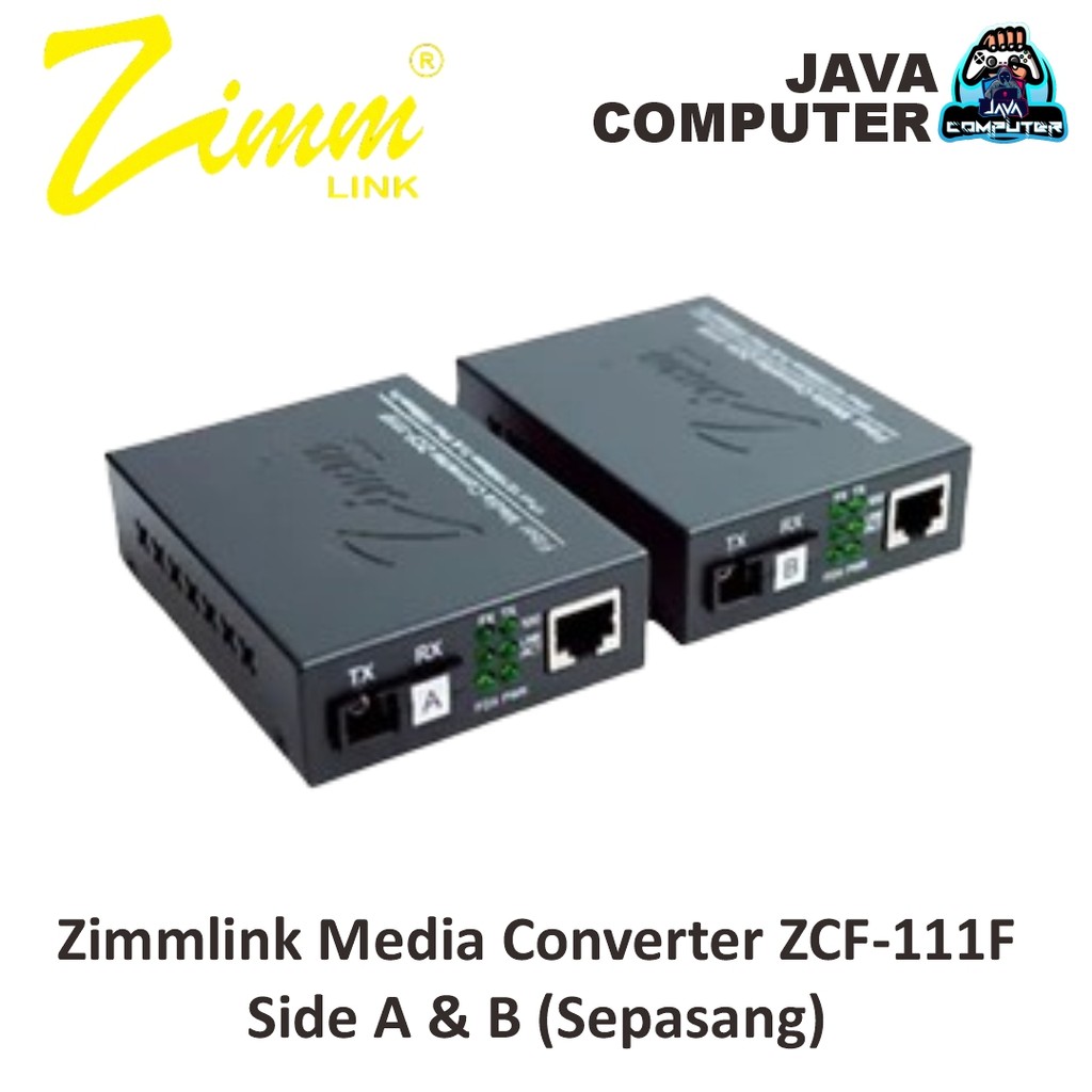 Jual Zimmlink Media Converter ZCF-111F Side A & B (Sepasang) | Shopee Indonesia
