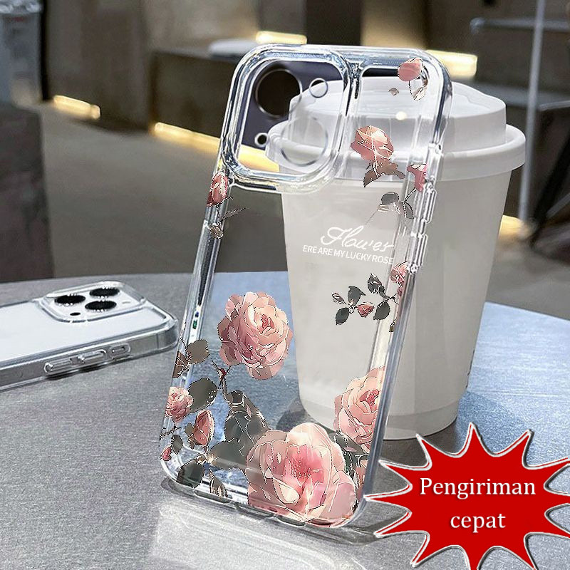 Jual Soft Terbaru Bunga Anti Shock Case Infinix Hot 60i Hot 60 Smart 10 Plus Hot 60 smart 10 ...