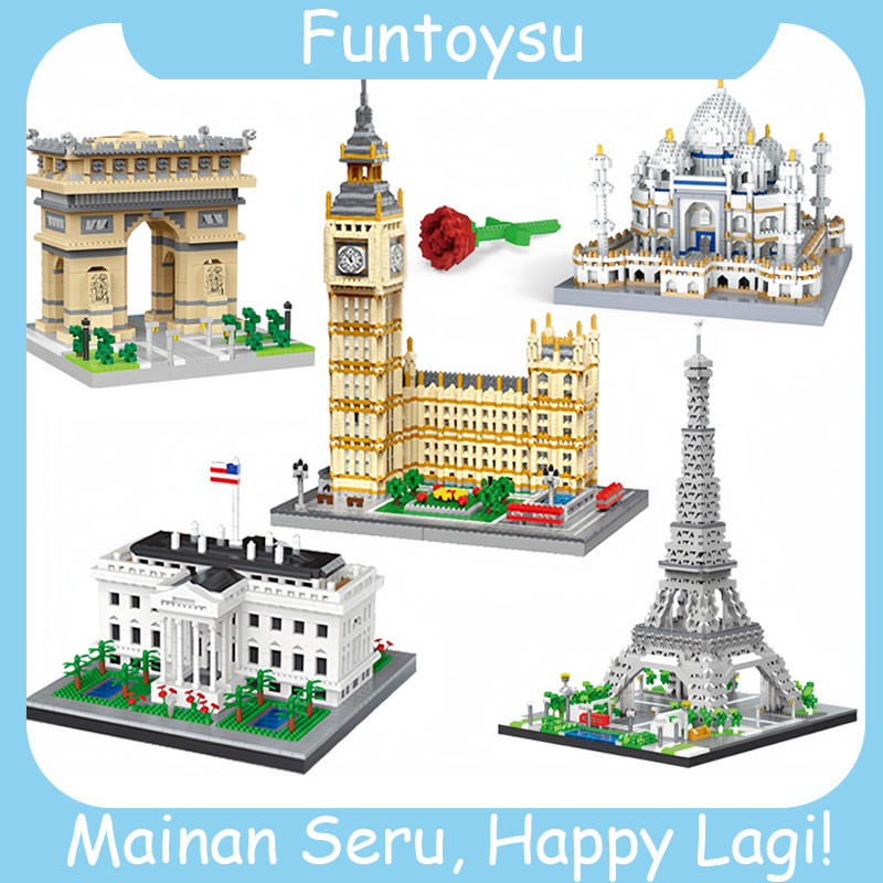 Jual Hadiah Untuk Anak-anak Seri Arsitektur Terkenal Di Dunia Blok ...