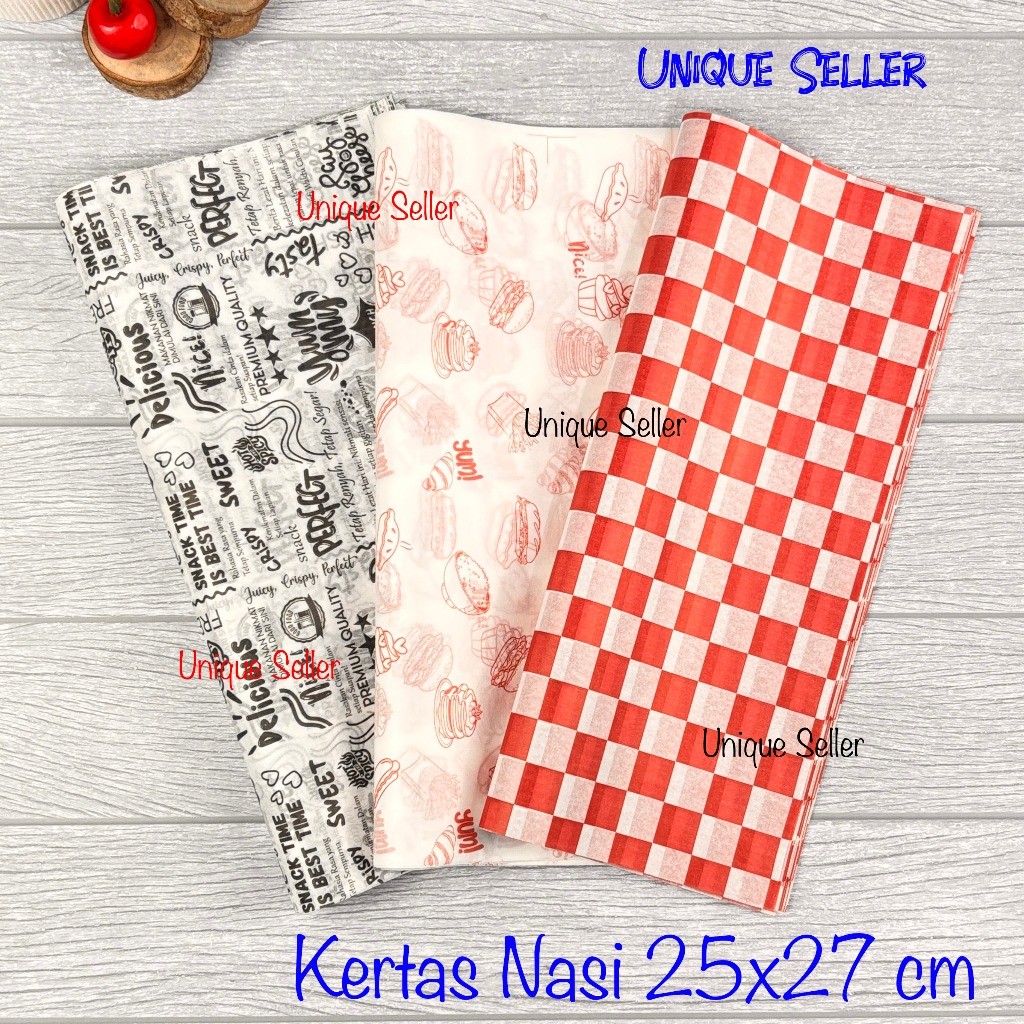 Jual Kertas Nasi 25x27 cm isi 100 lembar / Kertas Nasi KFC 25x27 cm isi ...