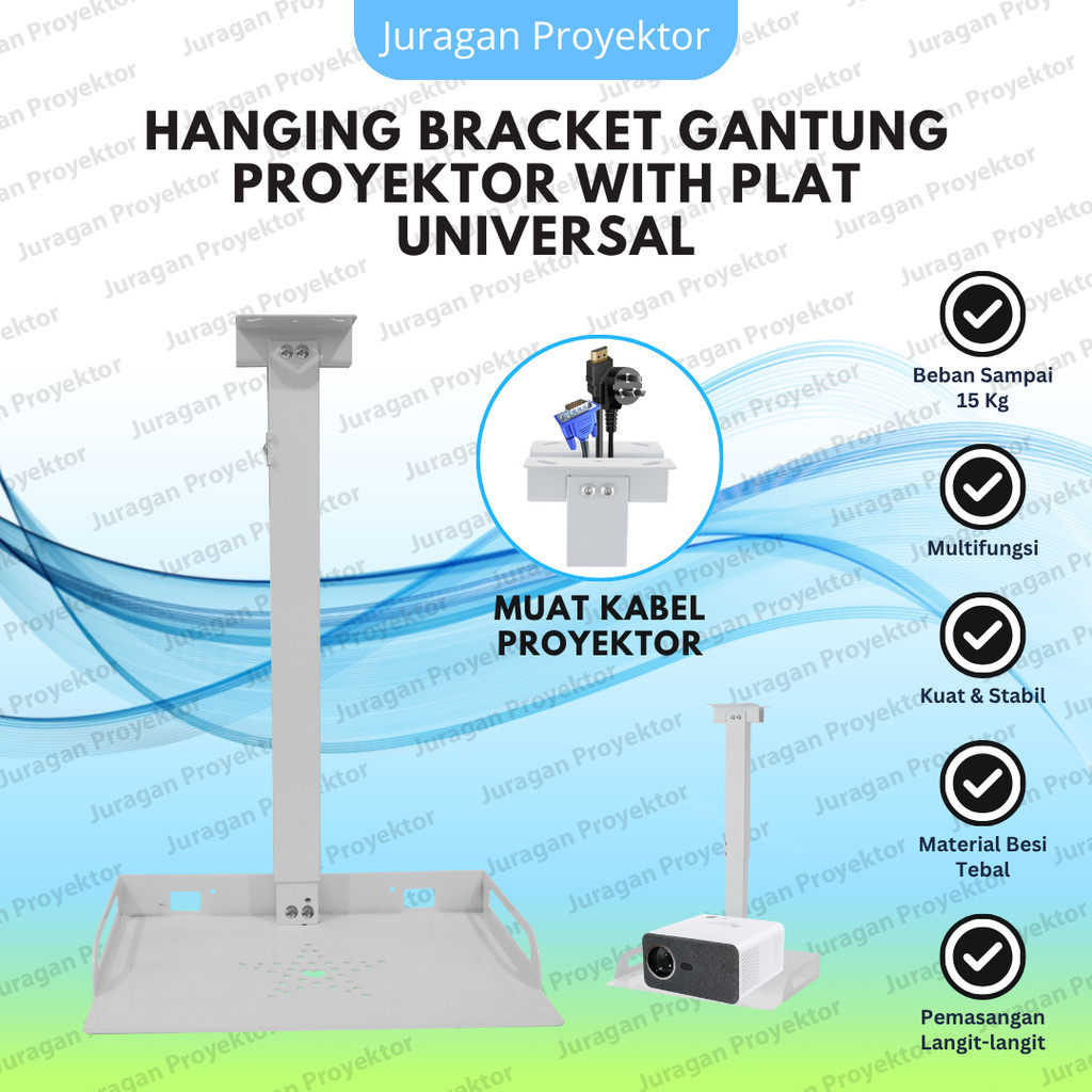 Jual Bracket Proyektor Gantung Plafon With Plat | Bracket Proyektor ...