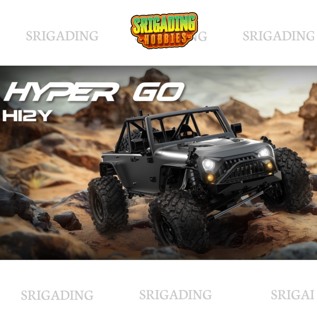 Jual MJX Hyper Go H12Y & H12Y+ RC Crawler 1:12 Brushless Motor Hard ...