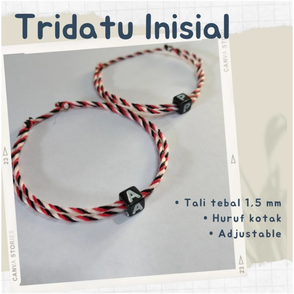 Jual Gelang Tridatu Bali Asli Inisial / Gelang Tridatu Bali Asli Huruf ...