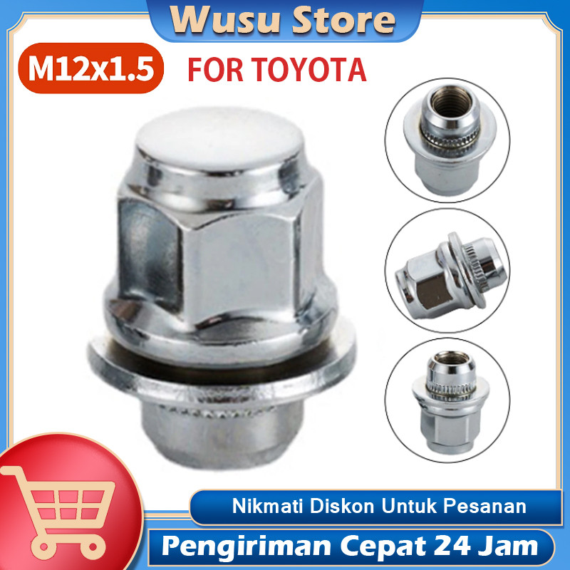 Jual 5/10/20PCS Mur Roda Fujita Lug Nut Toyota Inova Innova M12 x 1.5 ...