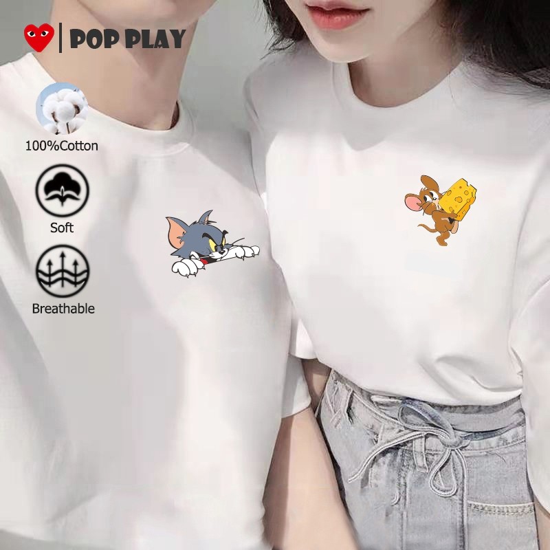 Jual kaos katun Tom And Jerry tidak mudah melar gambar lucu baju couple ...