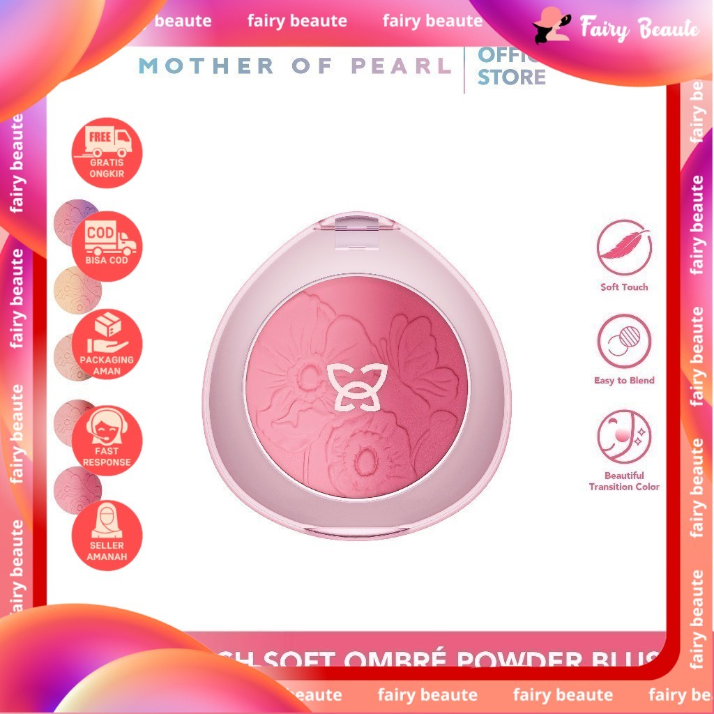 Jual MOP Mother Of Pearl - Tender Touch Soft Ombré Powder Blush BPOM ...