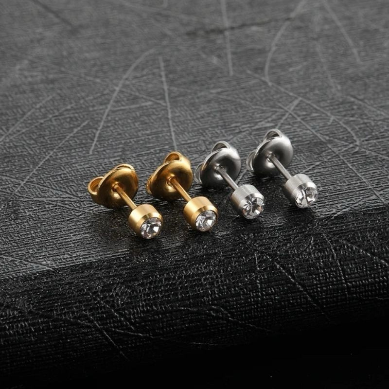 Jual Anting Tindik/Tembak Keren Bahan Stainless Sepasang Untuk Pria Dan ...