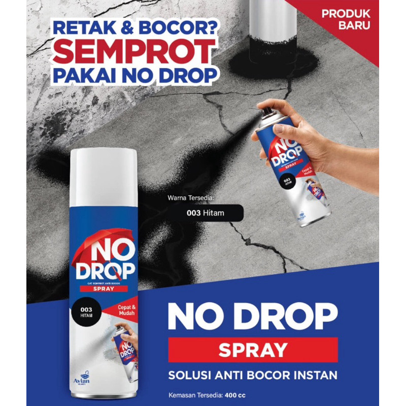 Jual No Drop Spray Solusi Anti Bocor Instan 400 cc | Shopee Indonesia