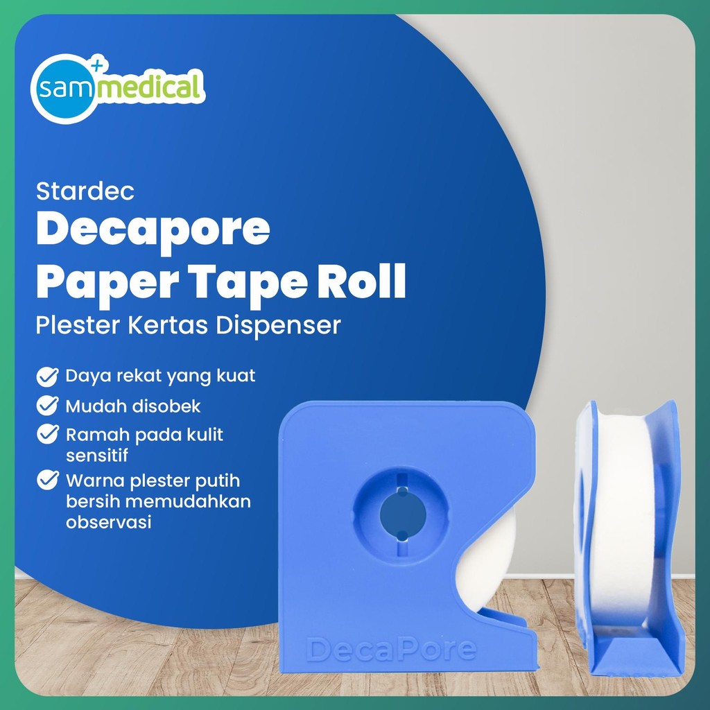 Jual Stardec Decapore with dispenser / Plester Kertas / Micropore ...