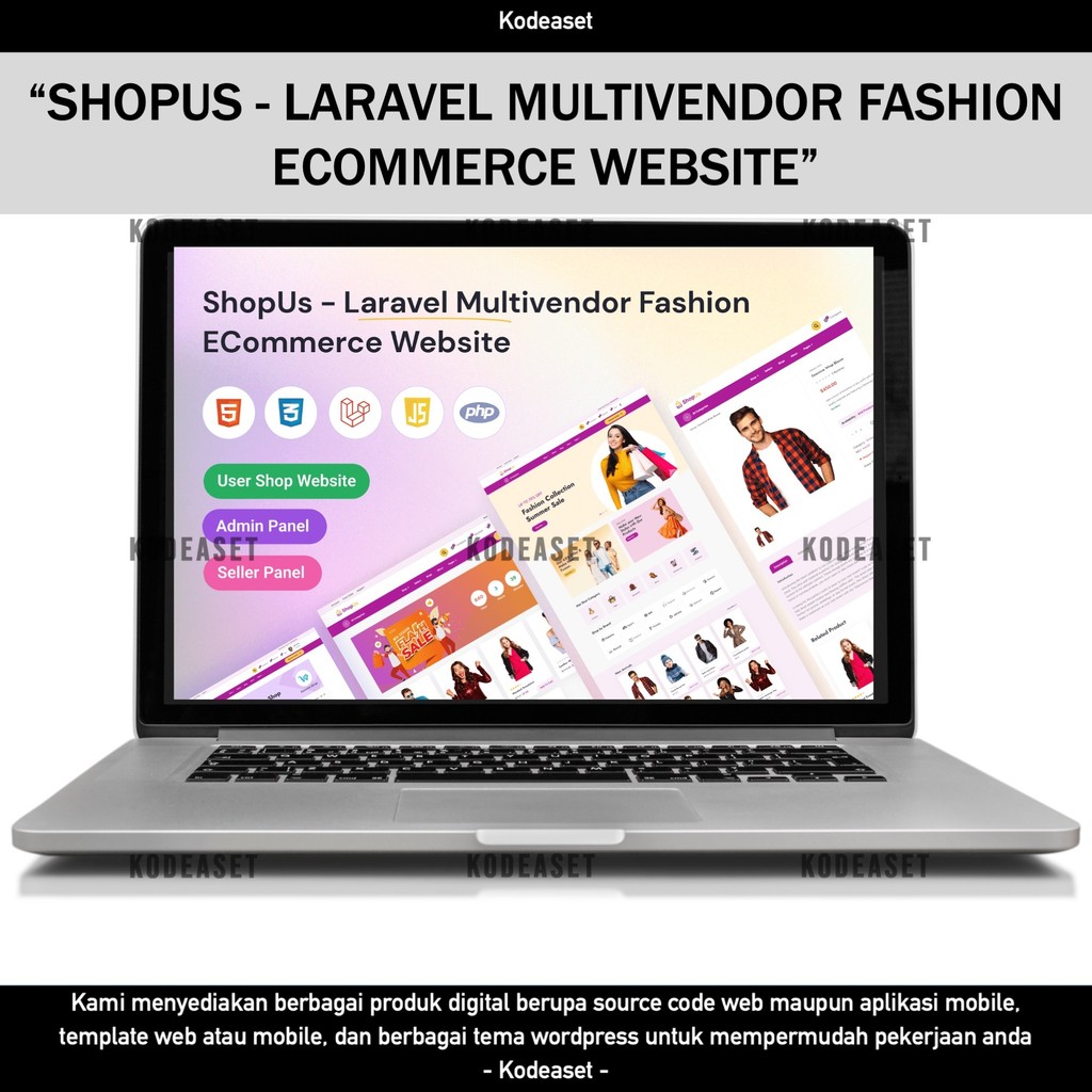 Jual SOURCE CODE APLIKASI WEB SHOPUS - LARAVEL MULTIVENDOR FASHION ...