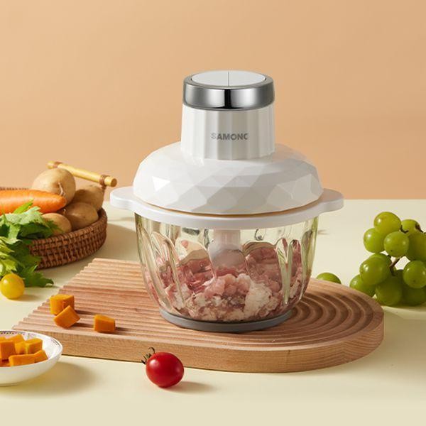 Jual (GREBEK GUDANG KETARKETIR) Samono 300W Food Chopper Kaca 2L Food ...