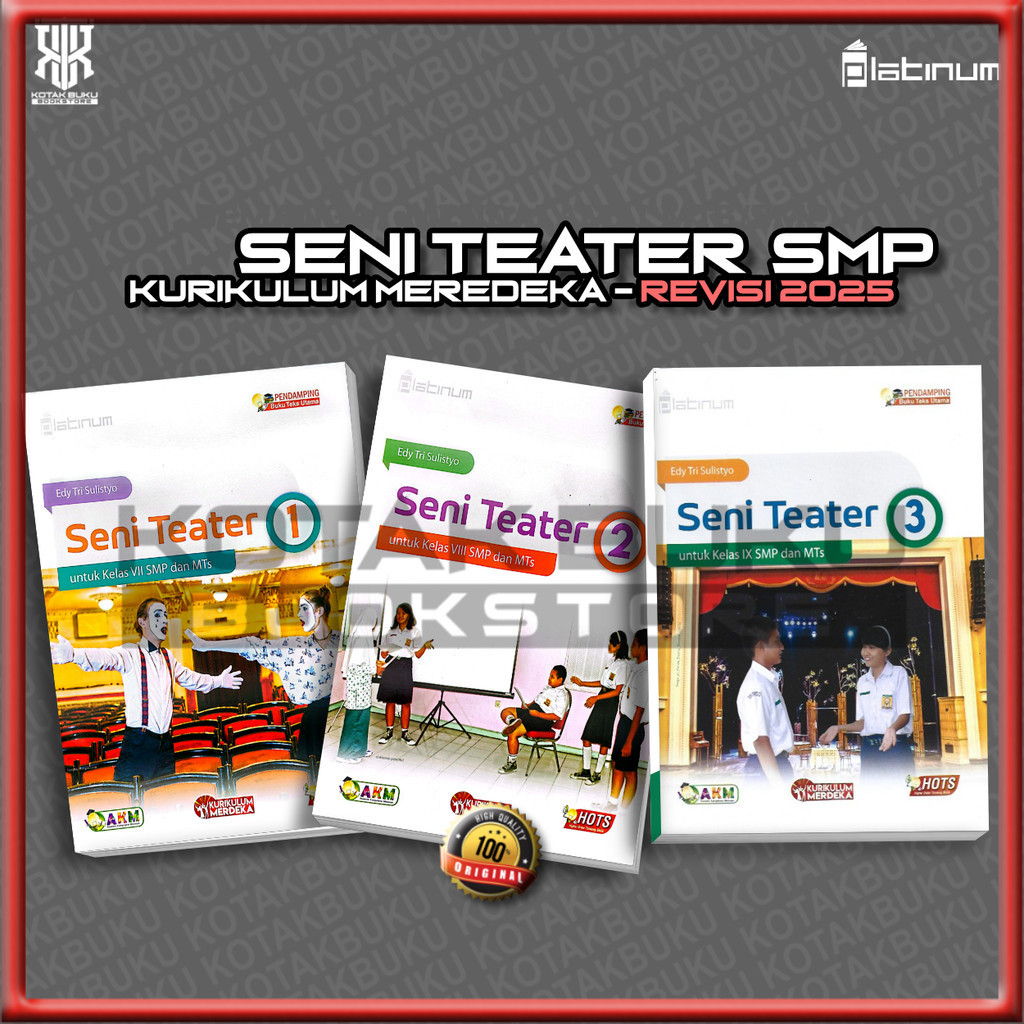 Jual Buku Seni Teater Kelas 7 8 9 SMP Kurikulum Merdeka / Seni Teater SMP / Platinum / Revisi ...