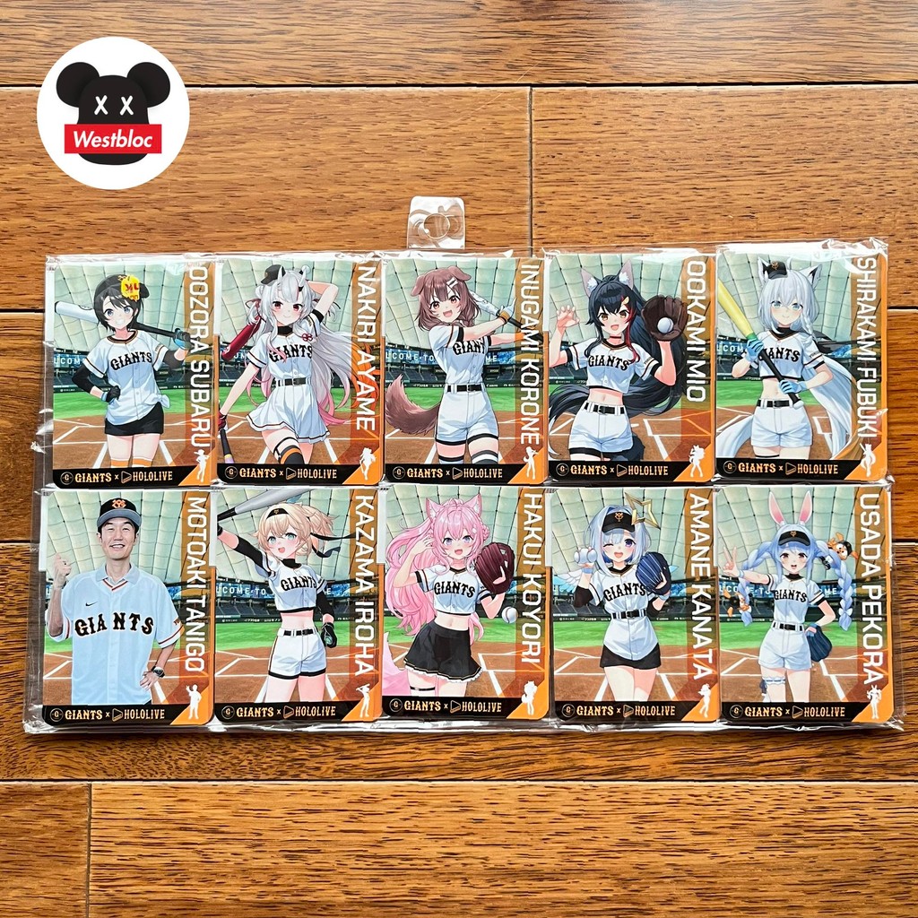 Jual Yomiuri Giants x Hololive JP Baseball Card Collaboration Shirakami ...