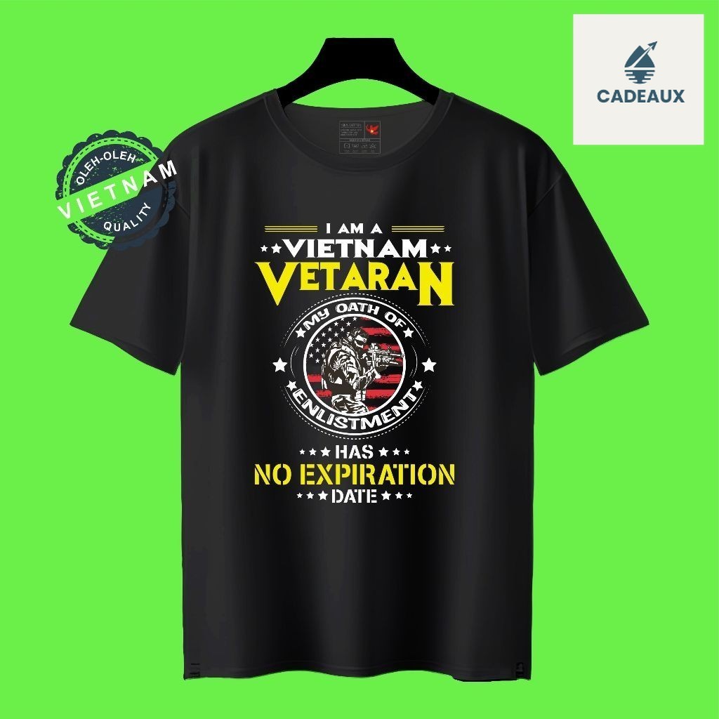 Jual Kaos Oleh - Oleh Vietnam Hitam T-Shirt Cotton Combed 24s SOUVENIR ...