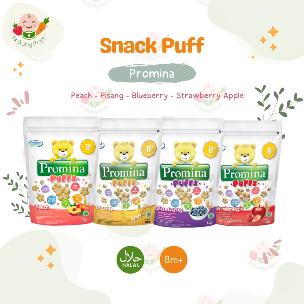 Jual PROMINA - PUFF Cemilan Snack Anak Bayi MPASI NO MSG NO PENGAWET ...