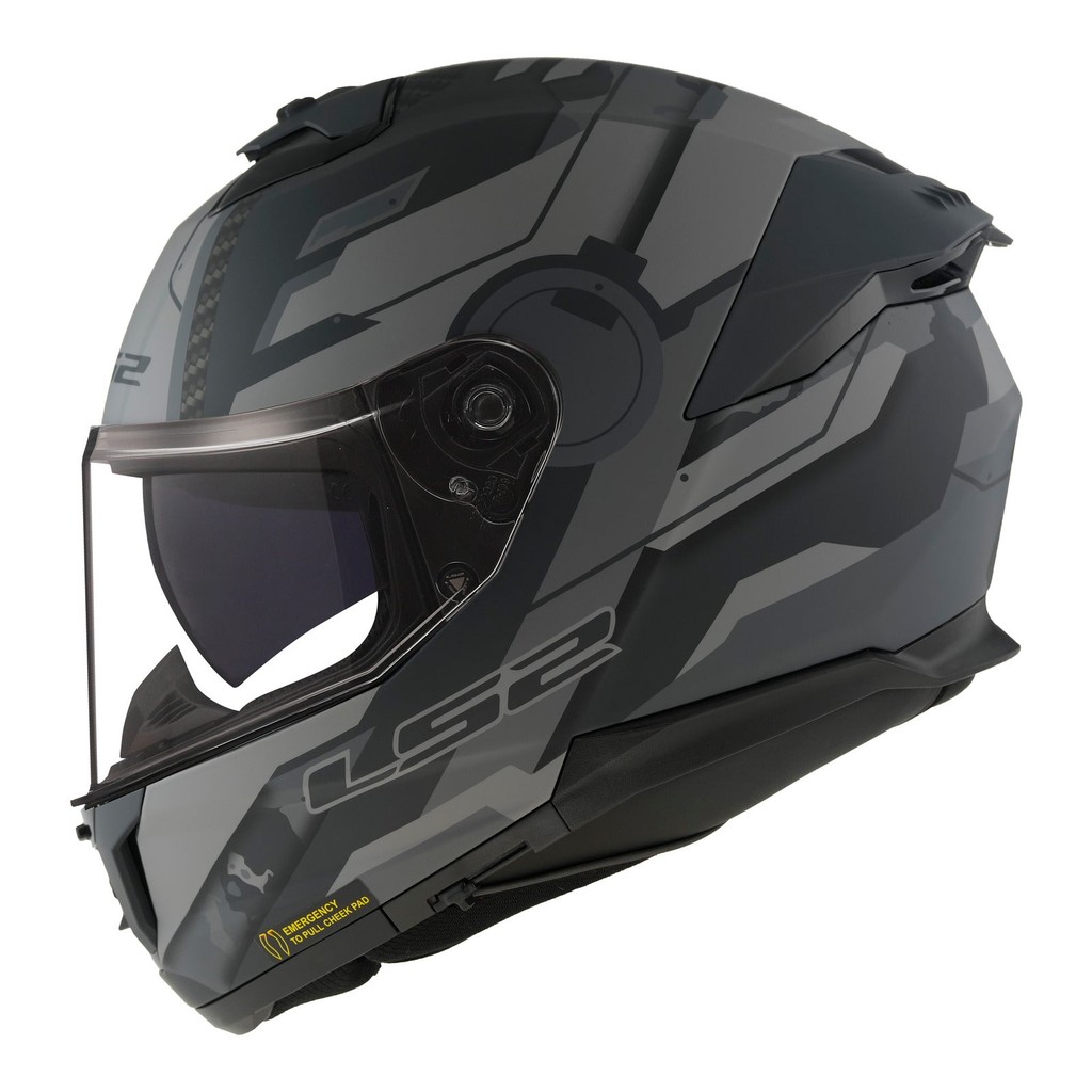 Jual Helm LS2 FF808 Stream 2 II Shadow Matt Titanium Grey Double Visor ...