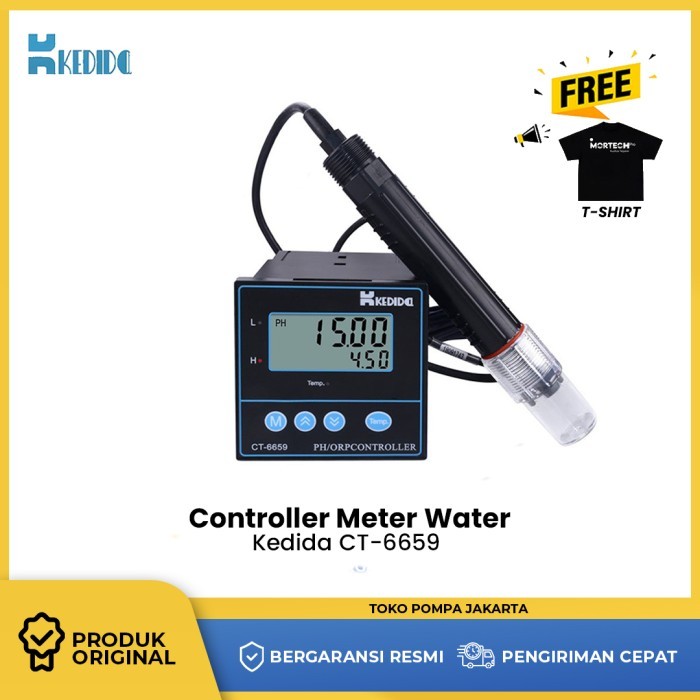 Jual Kedida CT6659 PH ORP Controller Meter Water Kontroler Tester CT ...