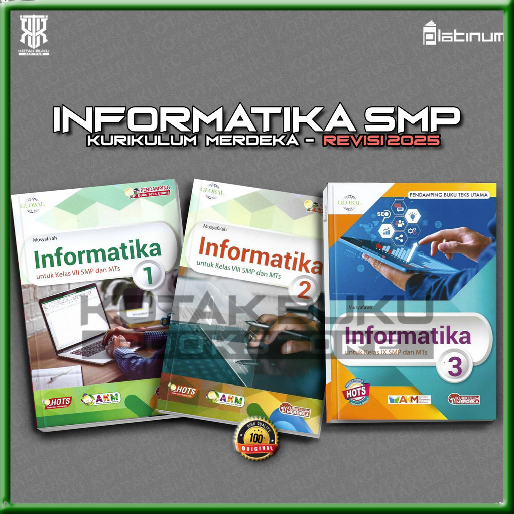 Jual Buku Informatika Kelas 7 8 9 SMP Kurikulum Merdeka / Informatika SMP / Global / Revisi 2025 ...