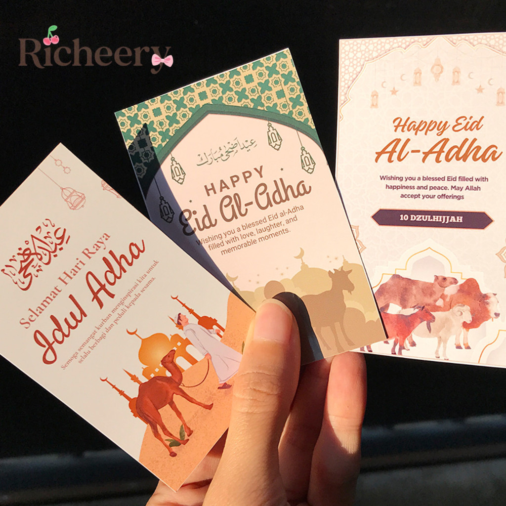 Jual Kartu Idul Adha 2025 isi 10 pcs Hari Raya Eid Al-Adha Mubarak ...