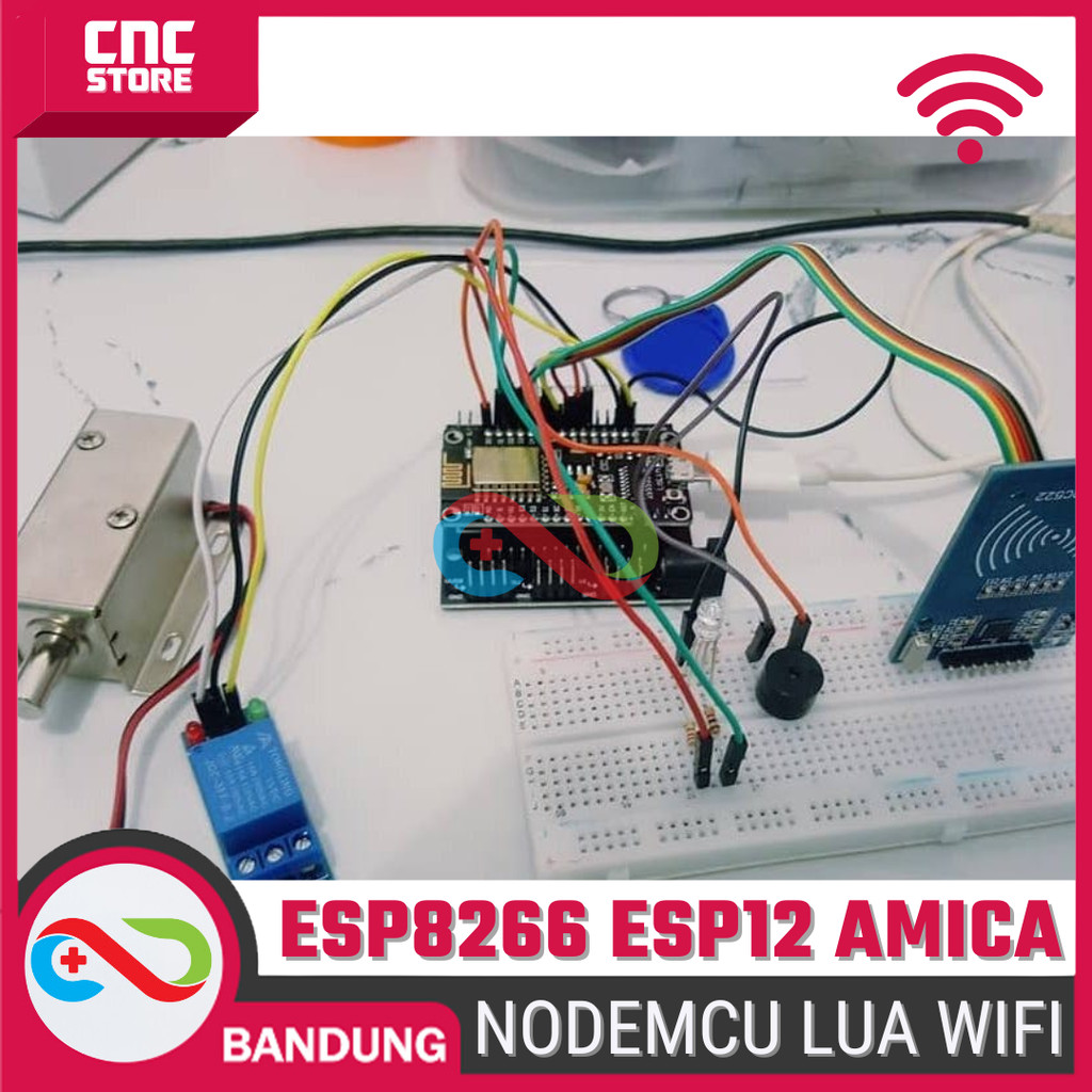 Jual NodeMCU Amica CP2102 ESP8266 ESP12 – WiFi Board dengan 4MB Flash ...