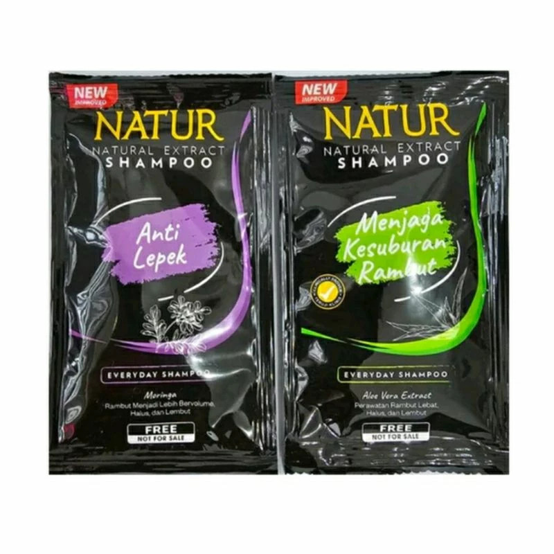 Jual NATUR SHAMPOO CONDITIONER SACHET 8 ML 2in1 KEMASAN SACHET FREE ...