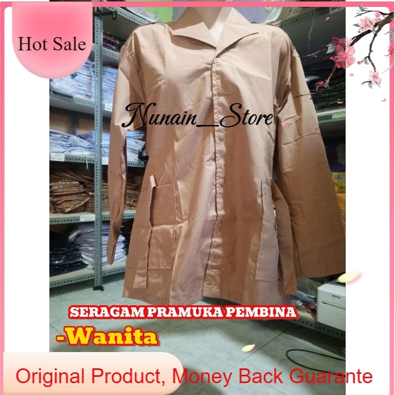 Jual [PROMO] PRAMUKA SERAGAM PEMBINA WANITA GESPER WARNA COKSU DAN ...