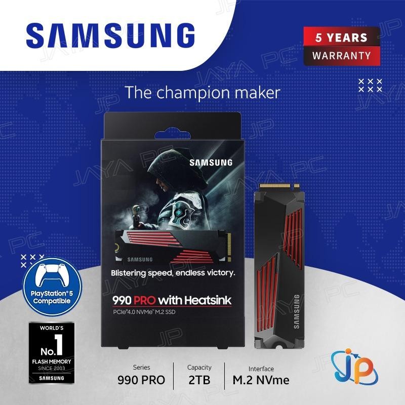 Jual Samsung SSD 990 PRO M.2 Pcie Nvme Gen4 4TB - 4 TB With Heatsink | Shopee Indonesia