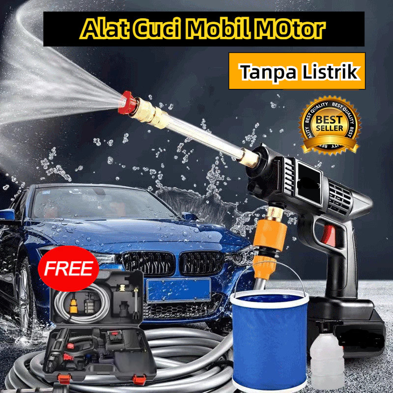 Jual LM - Alat Cuci Motor Mobil Jet Portabel Tanpa Kabel Mesin Semprot ...
