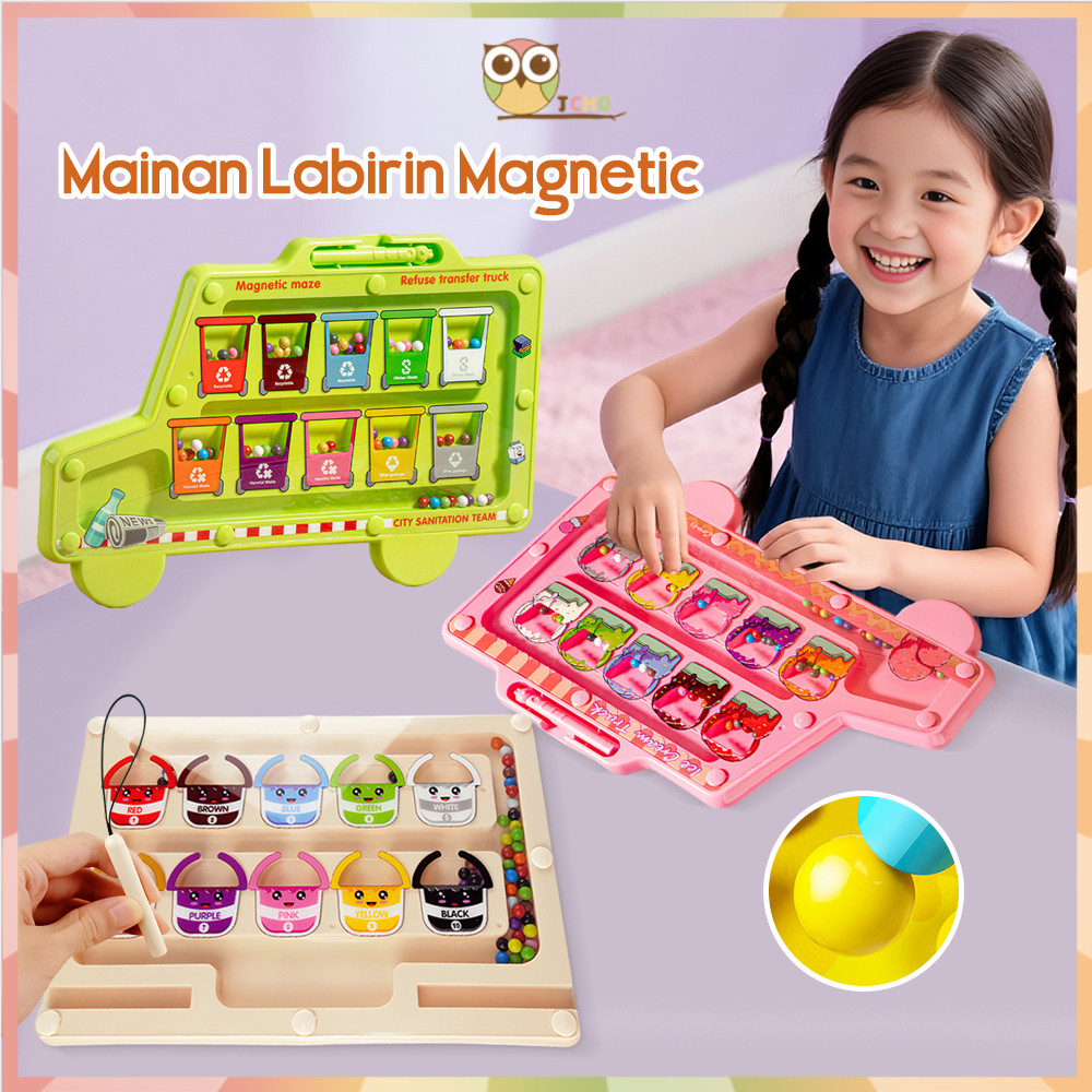 Jual JCHO Color Classification Maze Magnetic Mainan Sorting Warna ...