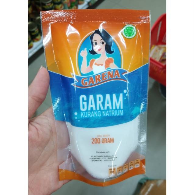 Jual GARENA garam kurang natrium / less sodium salt 200 gr - ABO ...
