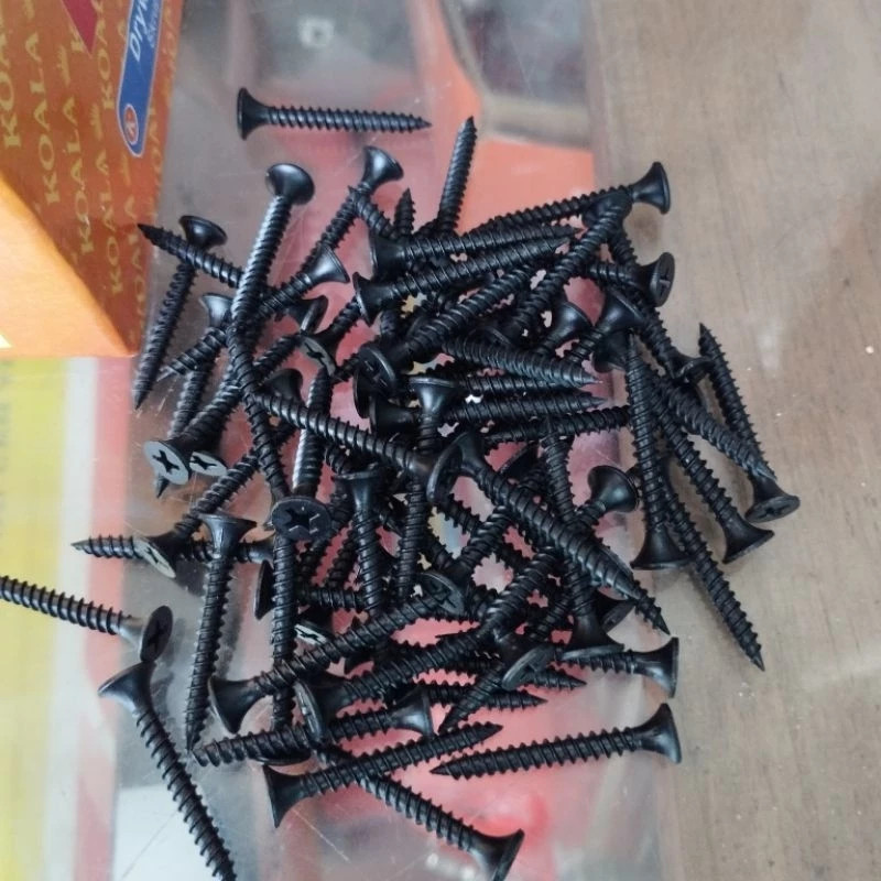 Jual SEKRUP GIPSUM 1BOX 500G ONEFIX / SEKRUP GYPSUM / BAUT GIPSUM / DRYWALL SCREWS HOLO BAJA ...