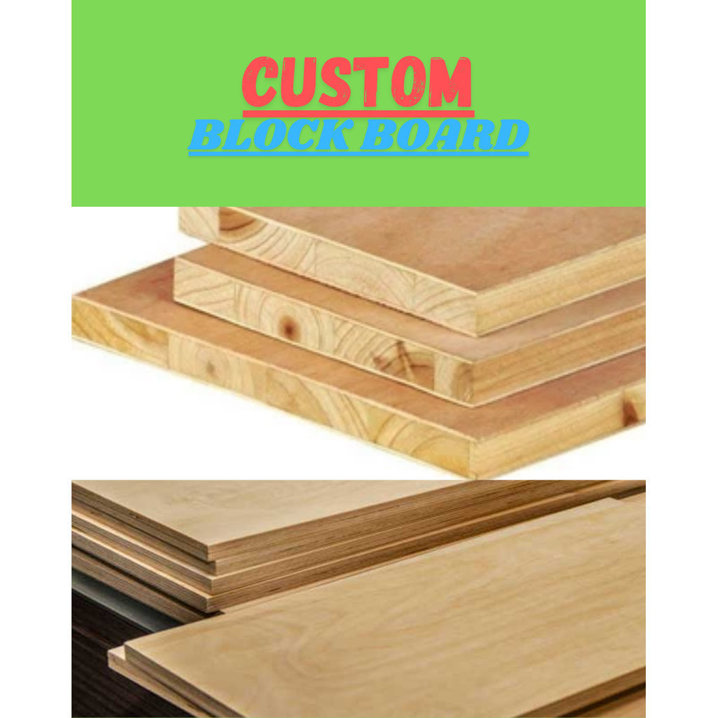 Jual BLOCKBOARD CUSTOM / BLOCK BOARD PLYWOOD 15mm - 18mm - 24mm / B S ...