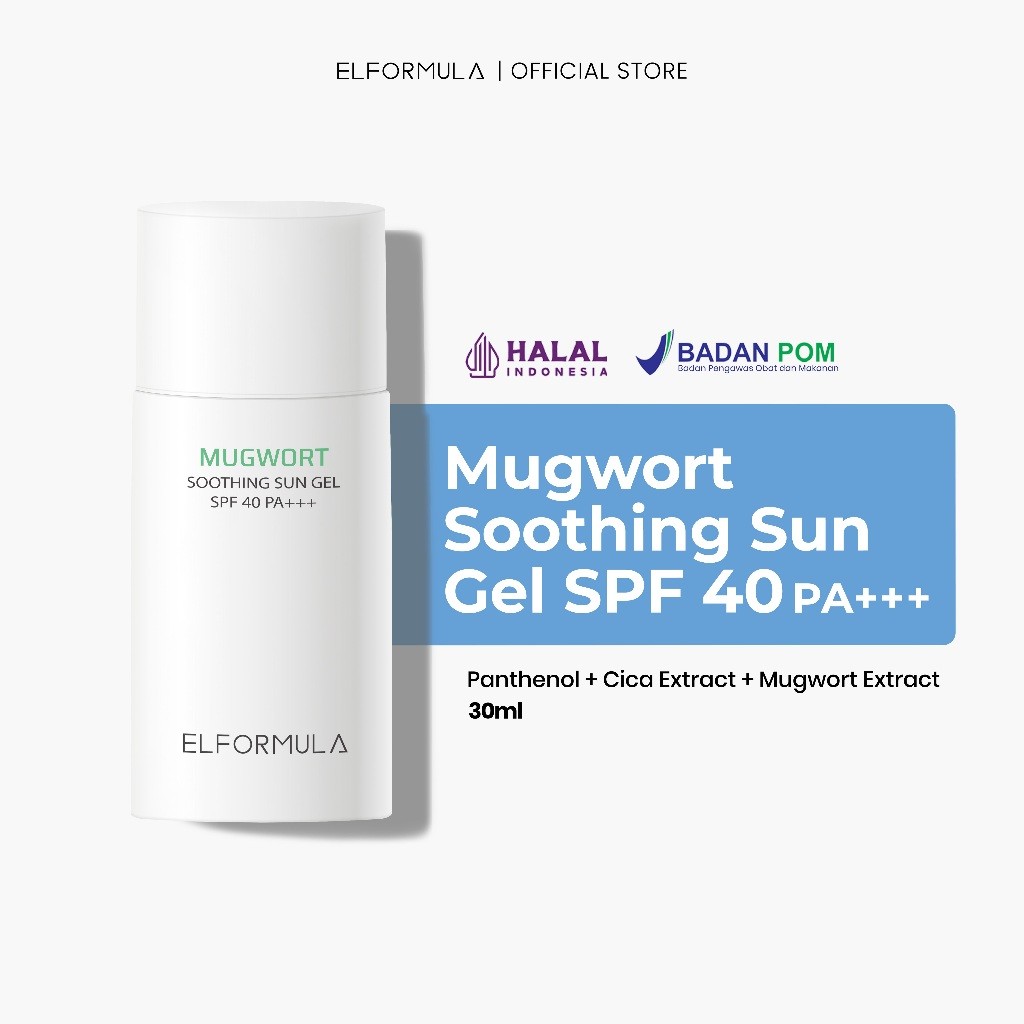 Jual ELFORMULA Mugwort Soothing Sun Gel SPF 40 PA+++ - Sunscreen Gel ...