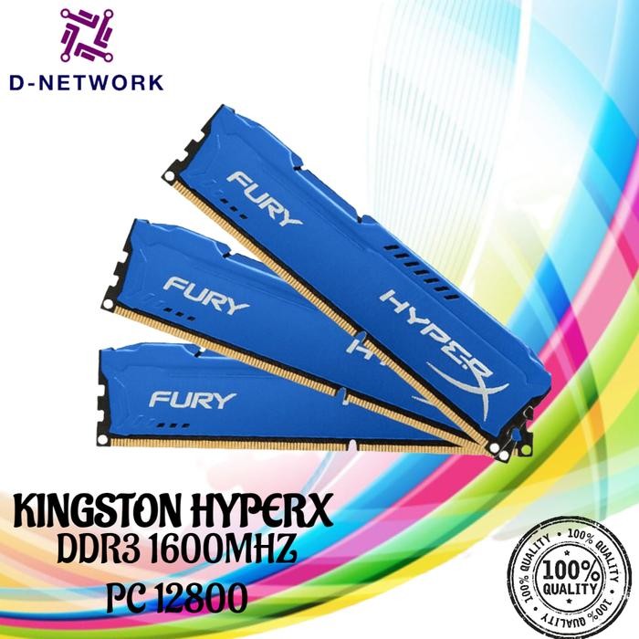 Jual RAM KINGSTON HYPERX DDR3 8GB 12800 1600MHZ PC/KOMPUTER GAMING ...