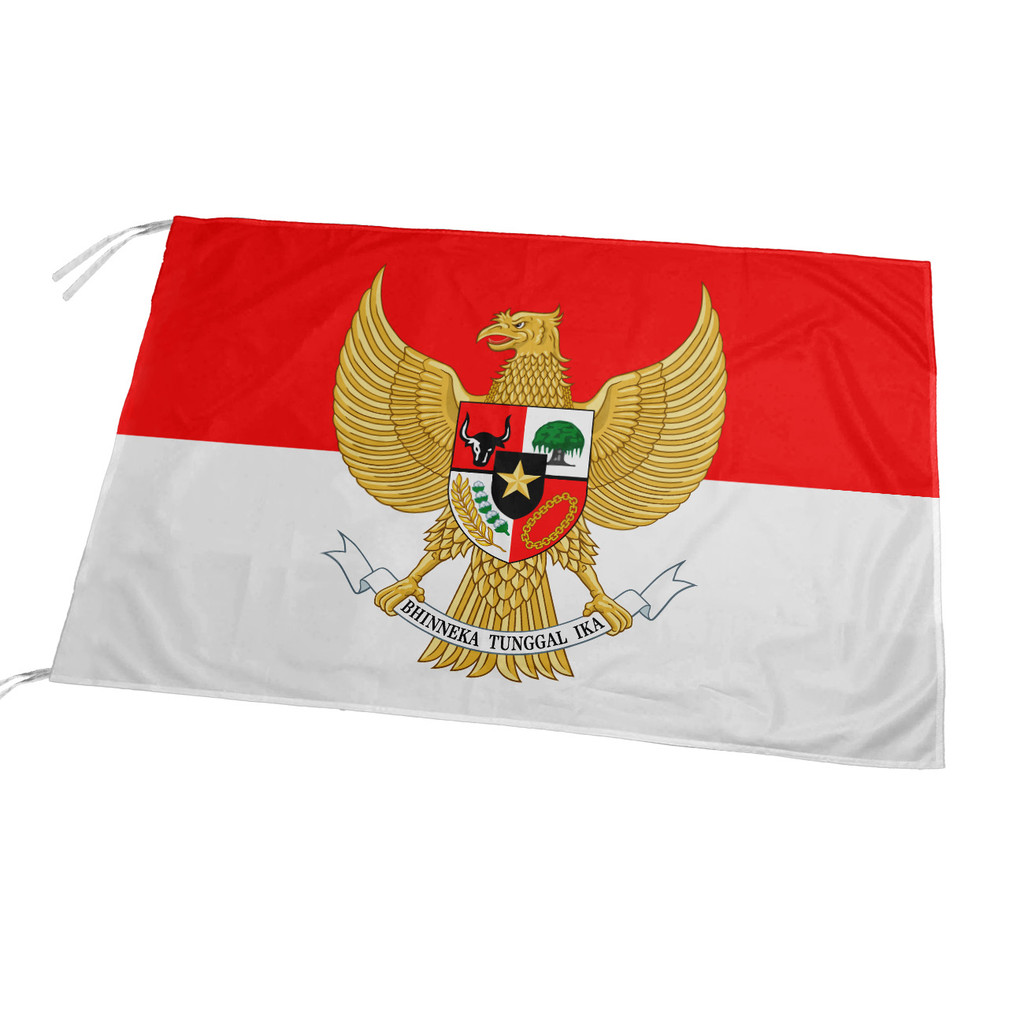Jual Bendera Garuda Indonesia Pancasila Bineka Tunggal Ika Merah Putih ...