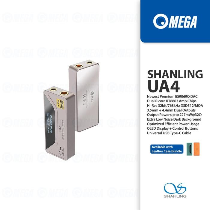 Jual SHANLING UA4/UA-4 ES9069Q 3.5mm+4.4mm OLED USB Type-C Portable DAC/AMP - TITANIUM | Shopee ...