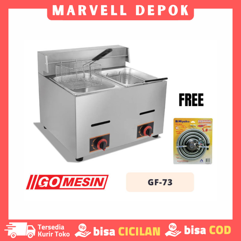 Jual Deep Fryer Getra Gf 102g Deep Fryer Gas 2 Tangki Gas Deep Fryer ...