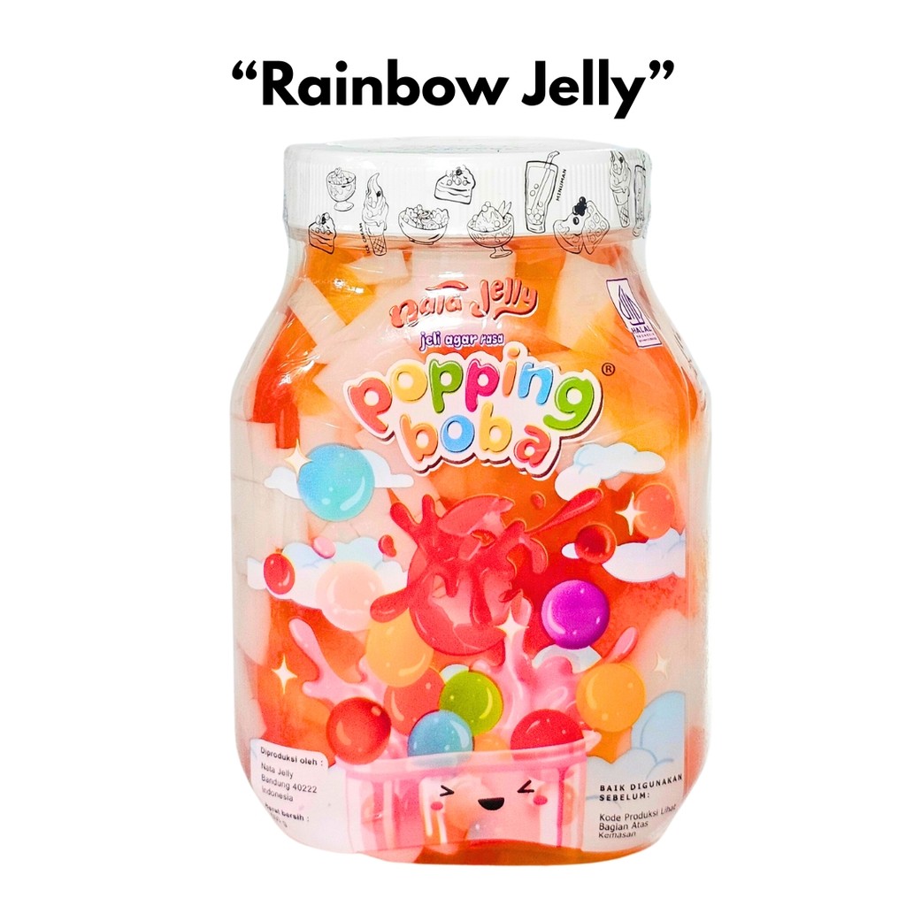 Jual RAINBOW JELLY - Dessert Jelly Warna Warni Segar Cemilan Rumahan ...