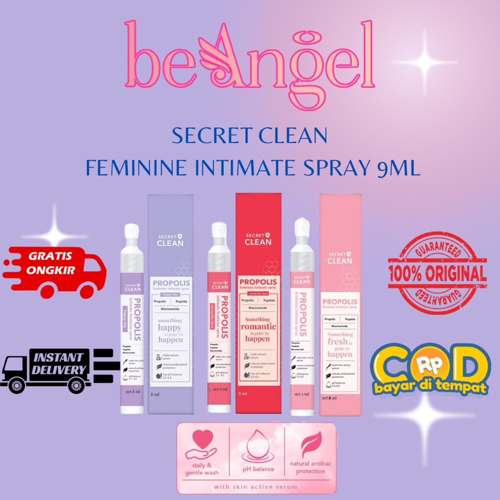 Jual Secret Clean Feminine Intimate Spray 9 ml | Shopee Indonesia