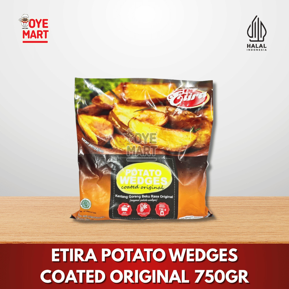 Jual ETIRA POTATO WEDGES COATED ORIGINAL 750GR/ KENTANG WEDGES | Shopee ...