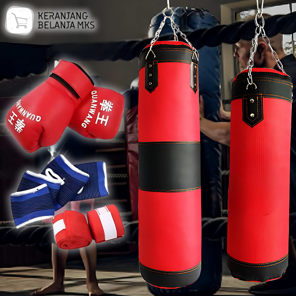 Jual Set Samsak Sarung Tinju Sandbag Paket Lengkap Sarung Samsak Tinju ...