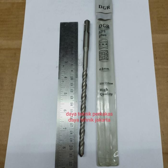 Jual mata bor tembok 8mm x 210 - dgr sds plus mata bor beton hilti ...