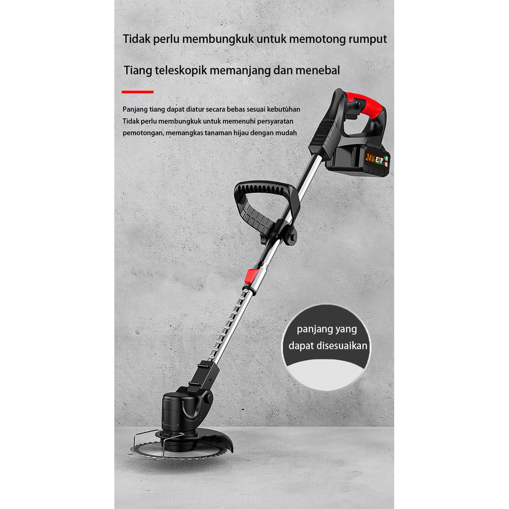 Jual KPA Mesin Potong Rumput 24 Volt Portable Tanpa Listrik 2 Batrai ...