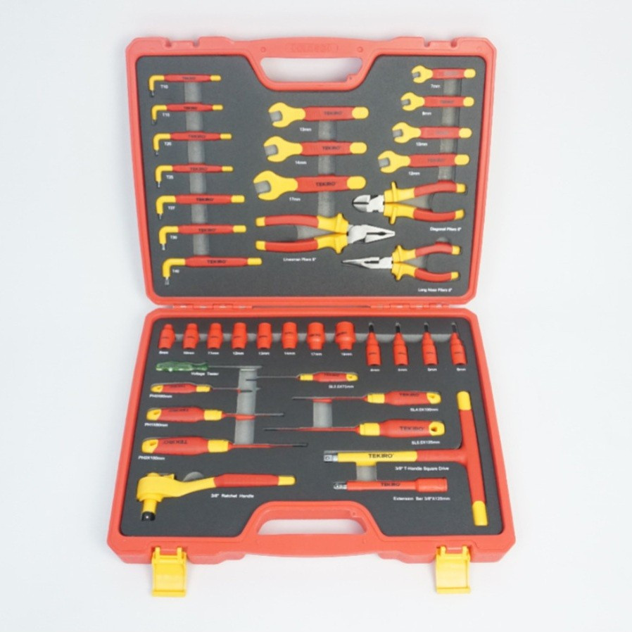 Jual TEKIRO Insulation Mechanic Tool Set 39 Pcs / Tool Kit Listrik ...