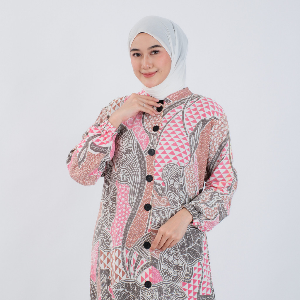 Jual Gamis Batik Rayon Premium Surya Teja Asli Adem Modern Pekalongan ...