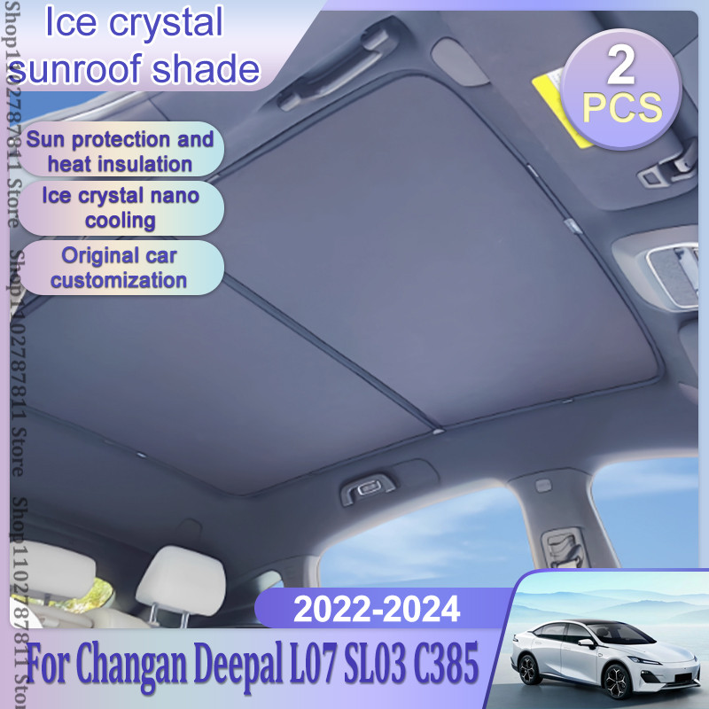 Jual Upgrade Ice Crystal Sunroof Sunshade For Changan Deepal L07 SL03 C385 2022 2023 2024 Roof ...