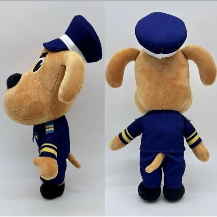 Jual Boneka sheriff labrador security wolf dog animal police dog plush ...