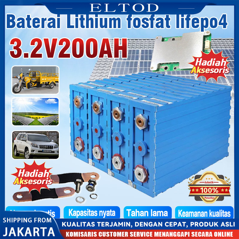 Jual UPS BMS 12V 200AH 4PCS /3.2V 200Ah 3.2V 120Ah Elektrik Baterai Lithium LIFEPO4 DISCHARGE ...