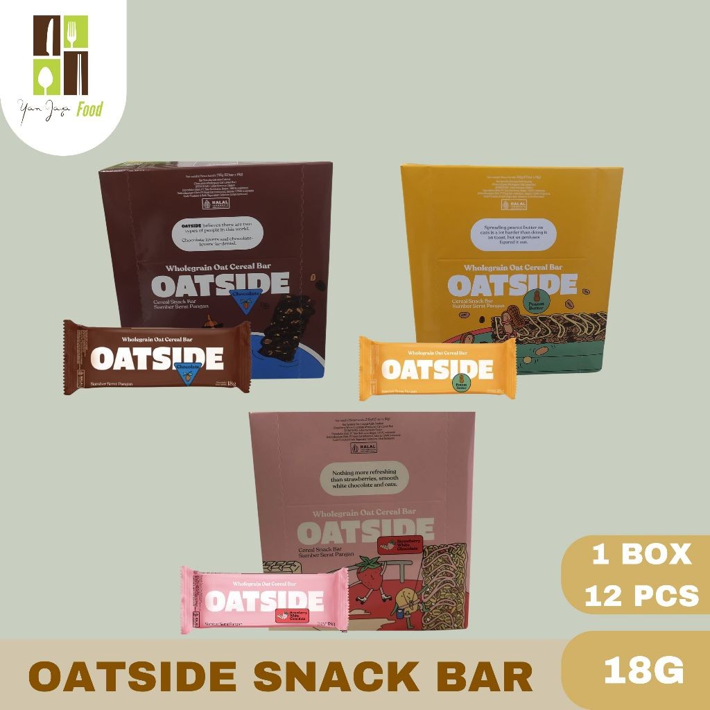 Jual Oatside Snack Bars / Cereal Snack Bar Rasa Peanut Butter ...